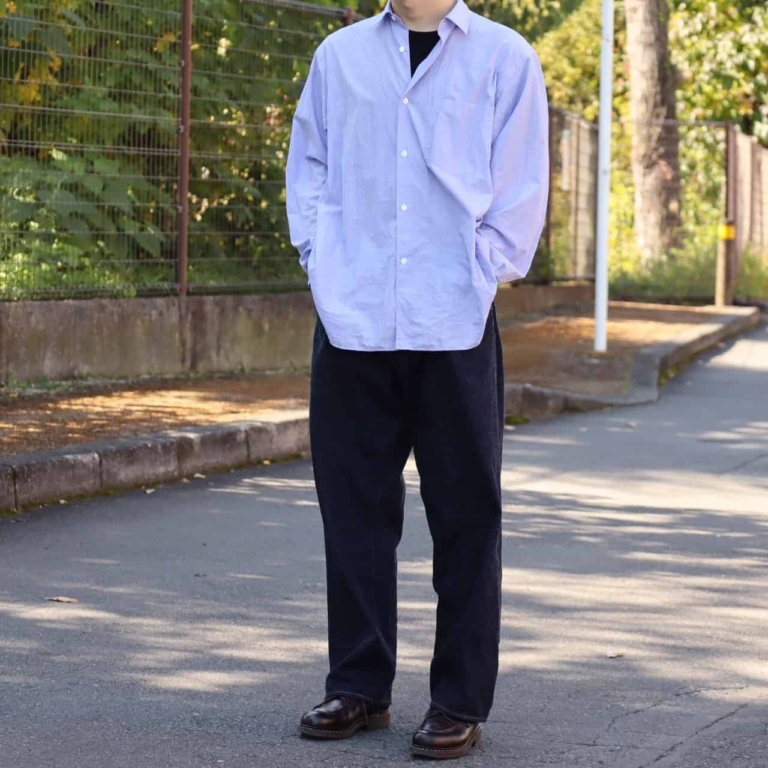 comoli【コモリ】の5pデニムのレビュー！サイズ感や色味、コーデを解説 | F・F エイド